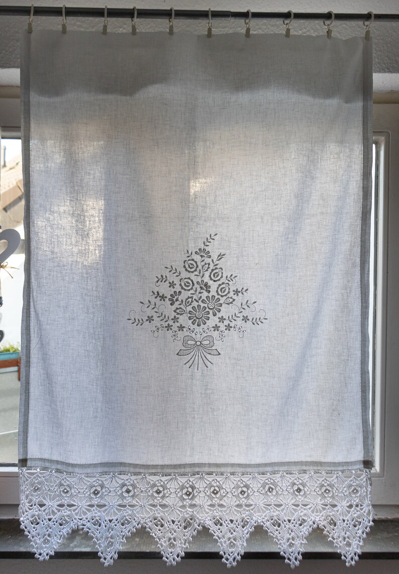 Greek Handmade Curtain Traditional Cretan Motifs - Etsy