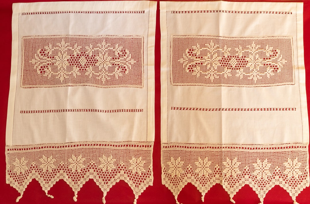 Greek Handmade Curtain Mediterranean Motifs - Etsy