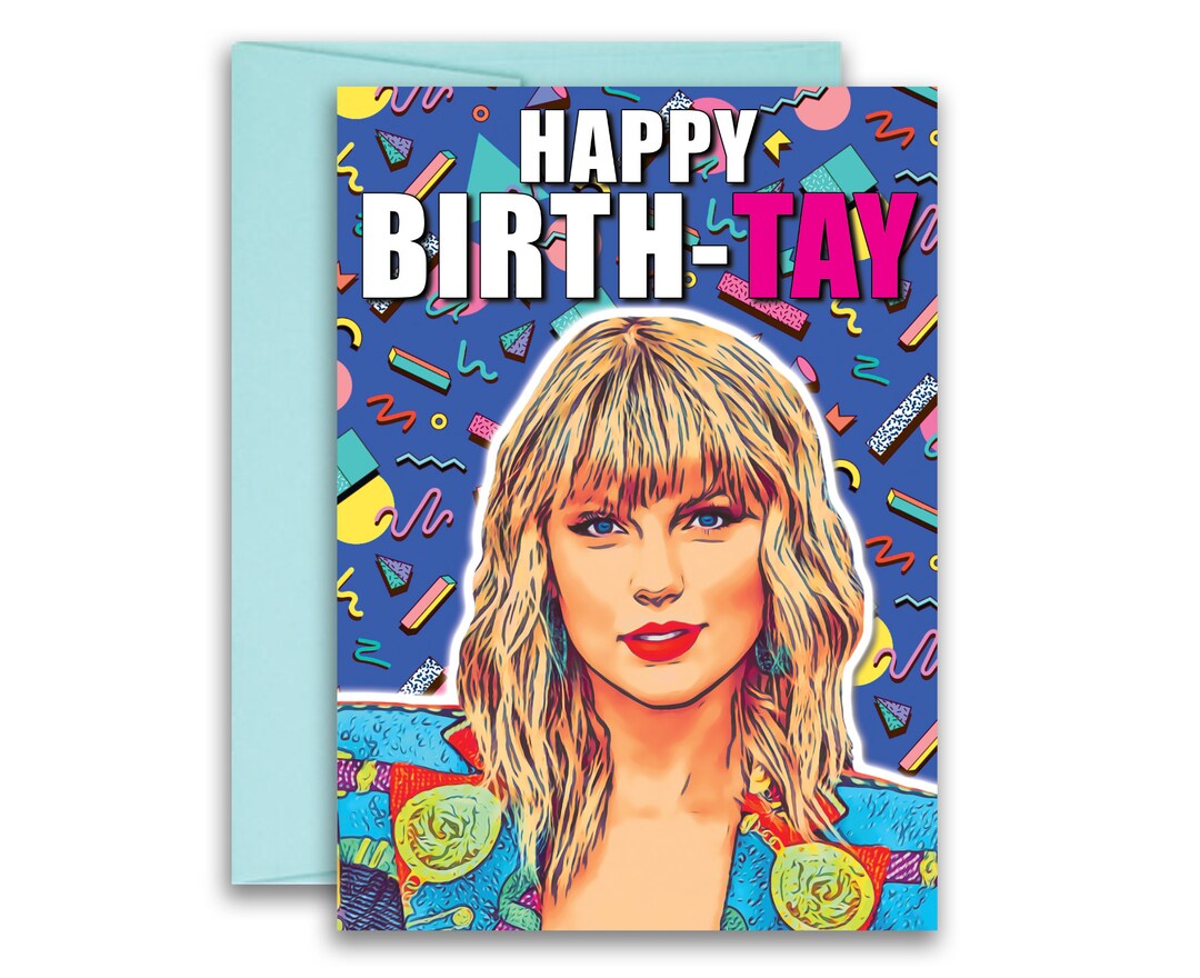 Happy Birth-tay Birthday Card 5x7 Inches W/envelope - Etsy