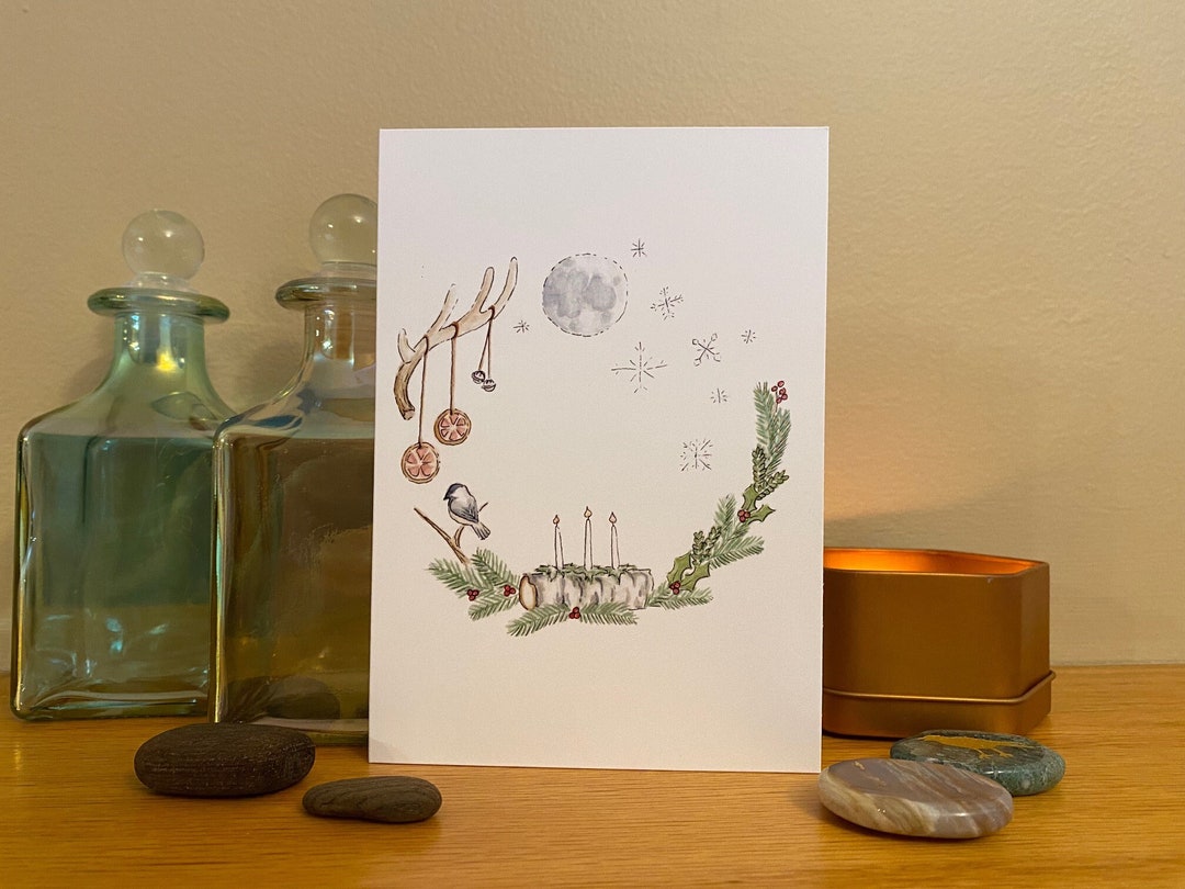 Yule Greeting Card - Etsy