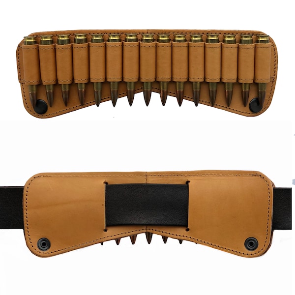Leather Rifle Ammo Holder - Etsy