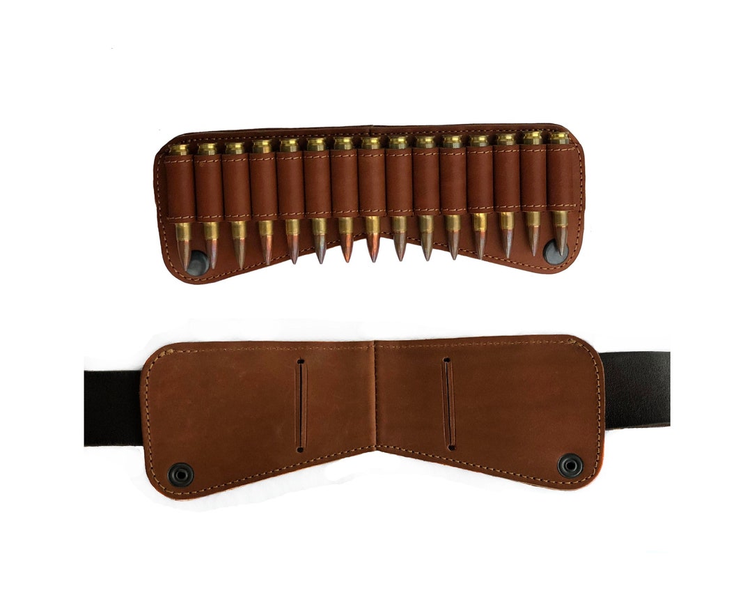 Leather Ammo Pouch, Rifle Ammo Wallet, Ammunition Carrier Cartridge ...