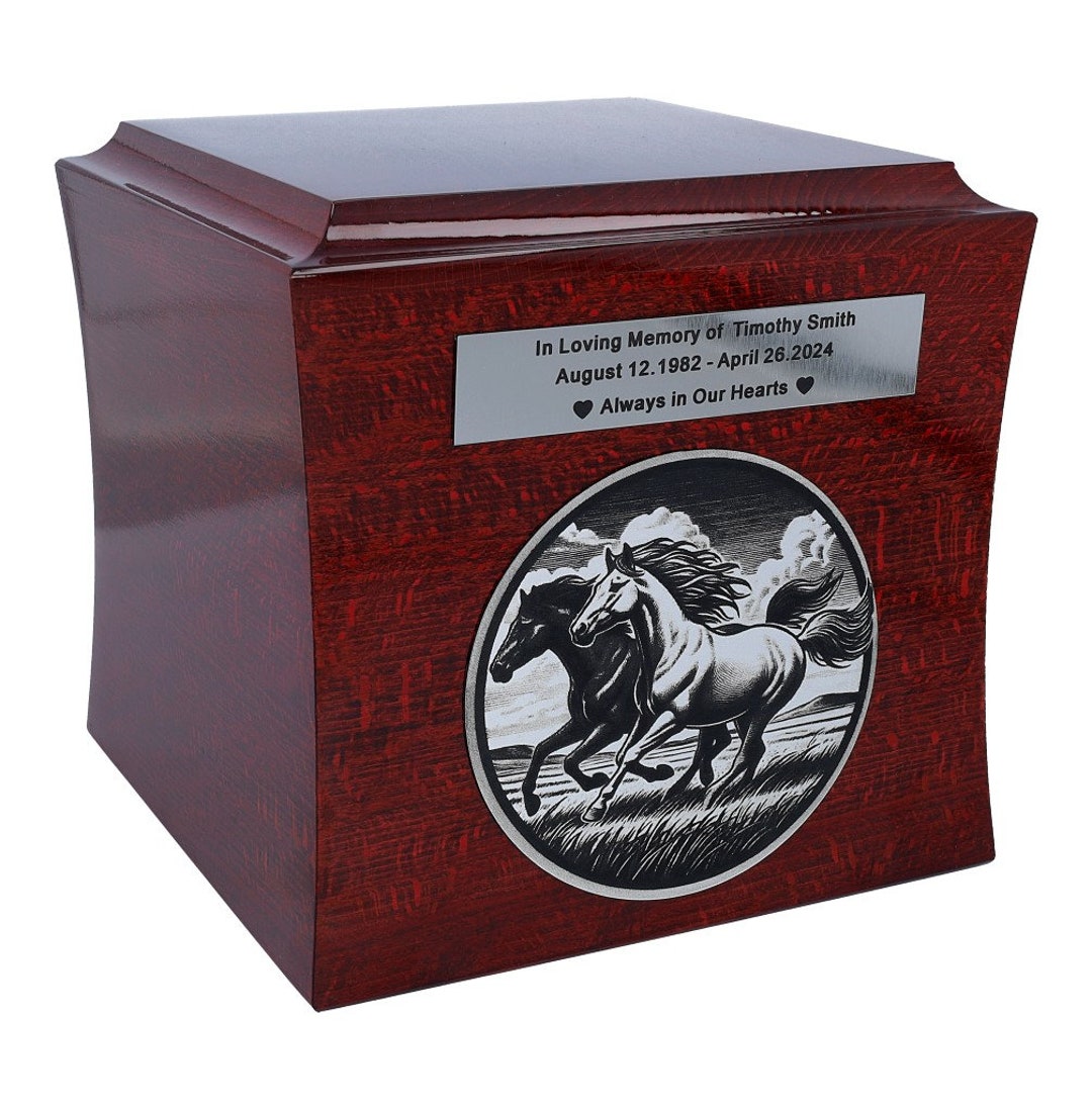 Cremation Horse Urn Unique Cremation Box With Horses Urn With Horses ...