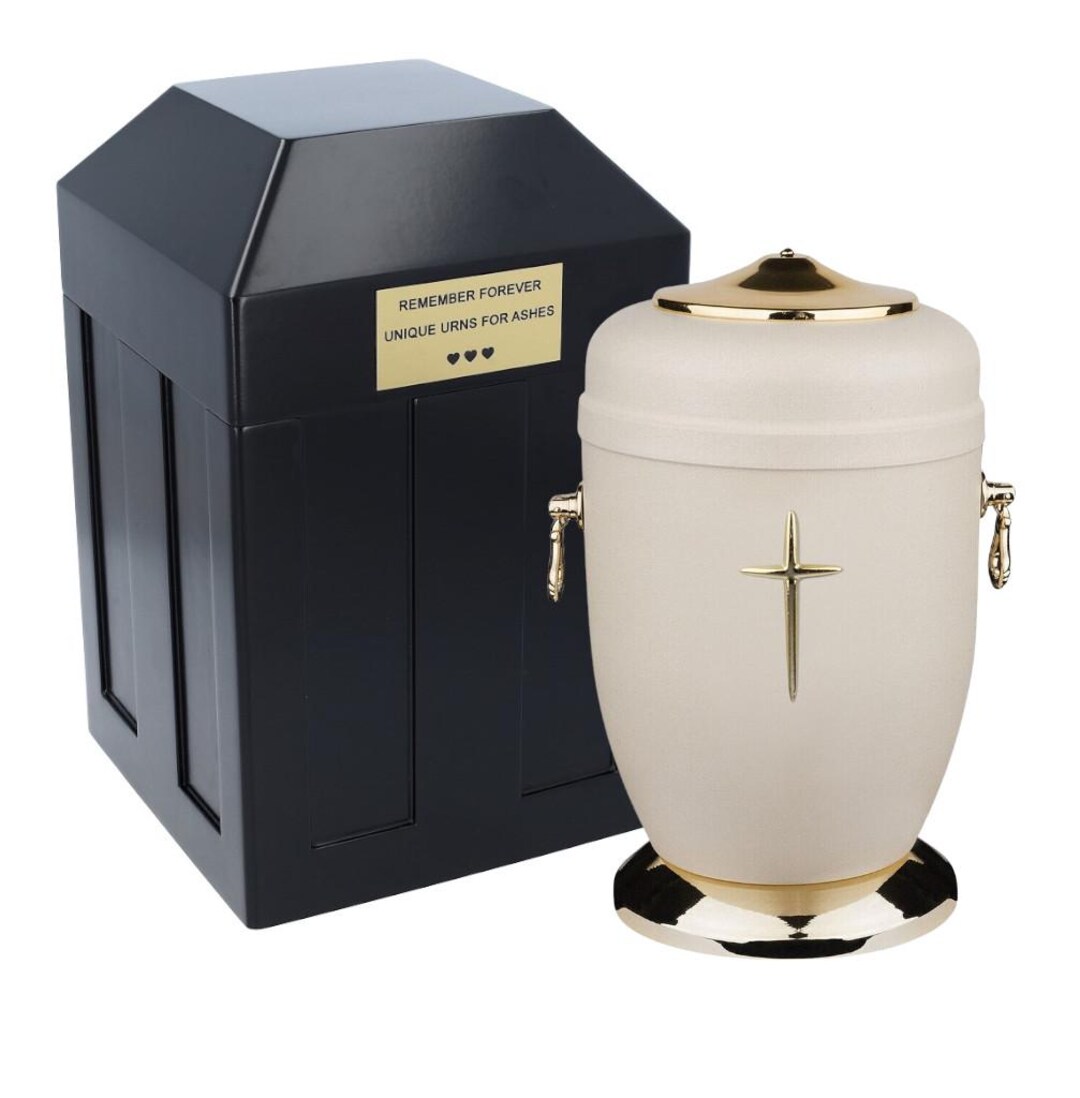 Catholic Funeral Set of Cremation Urn and Niche Burial Set for Funeral ...