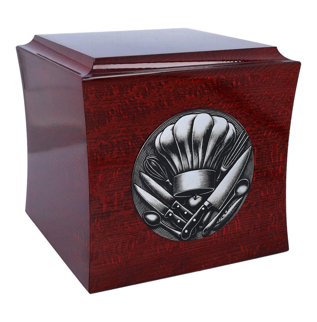 Theme Urn for a Cook Culinary-themed Urn Chef Urn Cooking Memorial Urn ...
