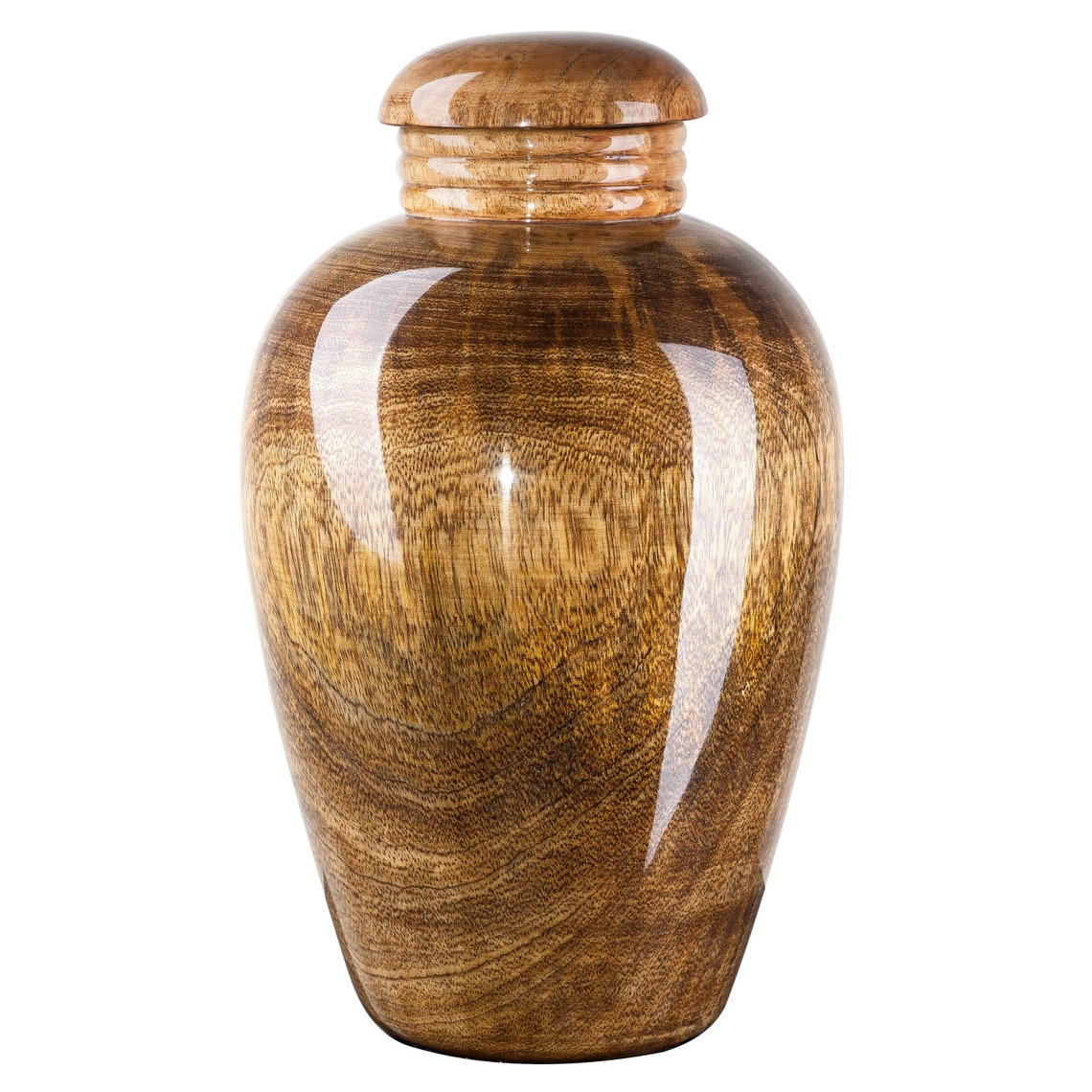Stunning and Very Special Wooden Mango Cremation Funeral Urn for Ashes ...