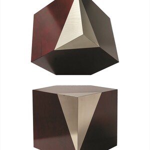 Modern Geometric Cremation Urn , Companion Urn , Artistic Funeral Urn ...