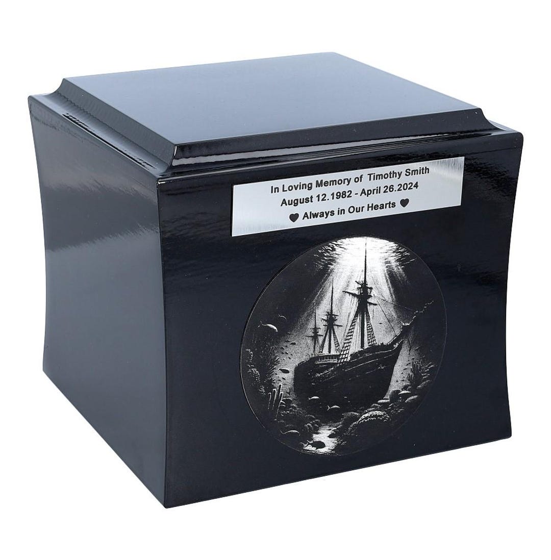 Nautical Shipwreck Urn Subnautical Urn Shipwreck-themed Cremation Urn ...