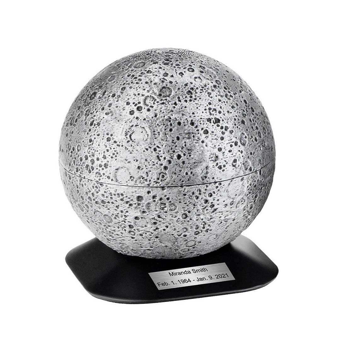 Moon Keepsake Memorial Small Urn for Ashes Lunar Keepsake Mini Urn for ...