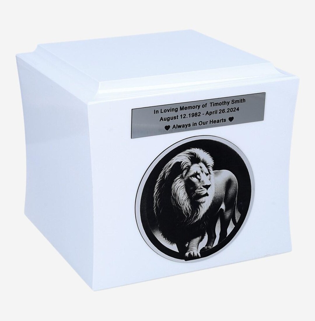 Urn With a Lion Theme Cremation Urn Lion King Urn for Ashes Cremation ...