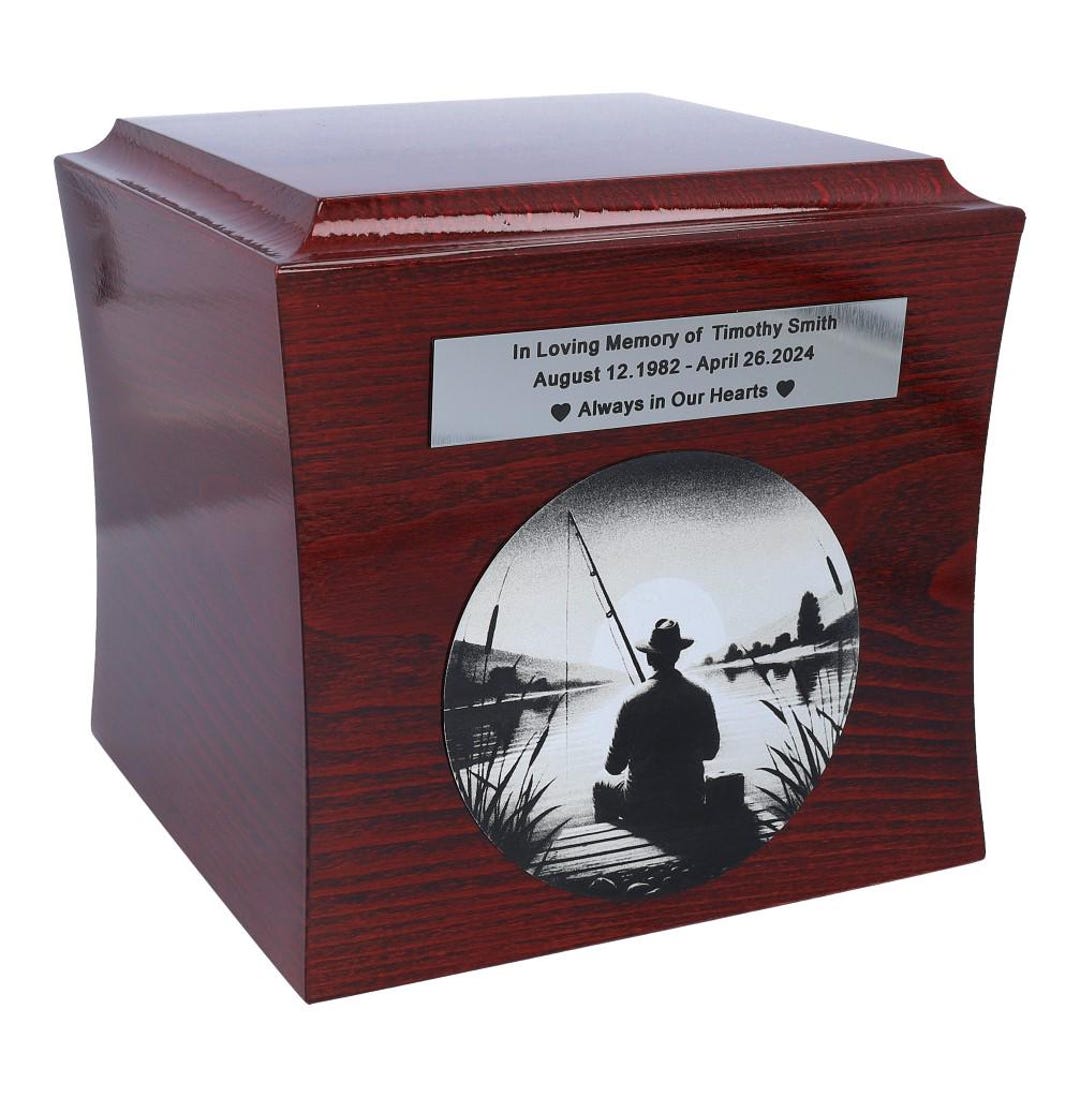 Fisherman Cremation Urn Urn for Fishermen Fishing-themed Urn ...