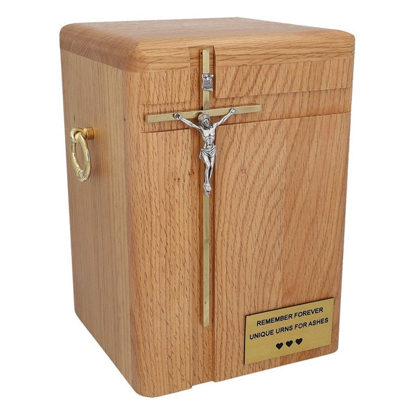 Wooden Oak Wood Urn Box - Etsy