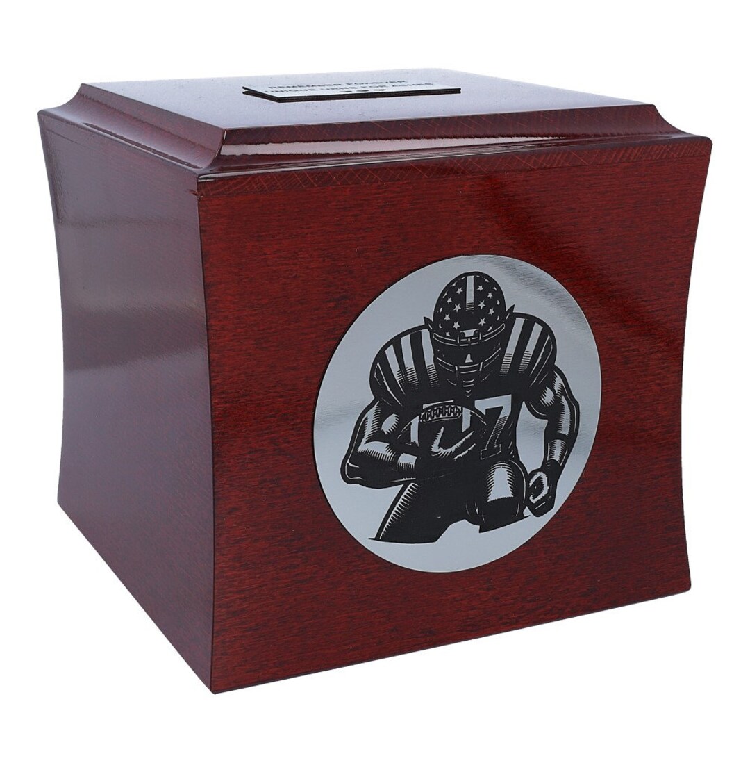 American Football Urn for Ashes Decorative Urn for Player or Fan Sport ...