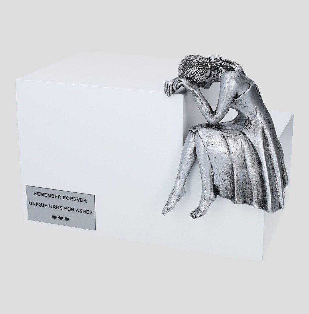 White Box for Ashes Decorative Human Ashes Urn Form Home Decor ...