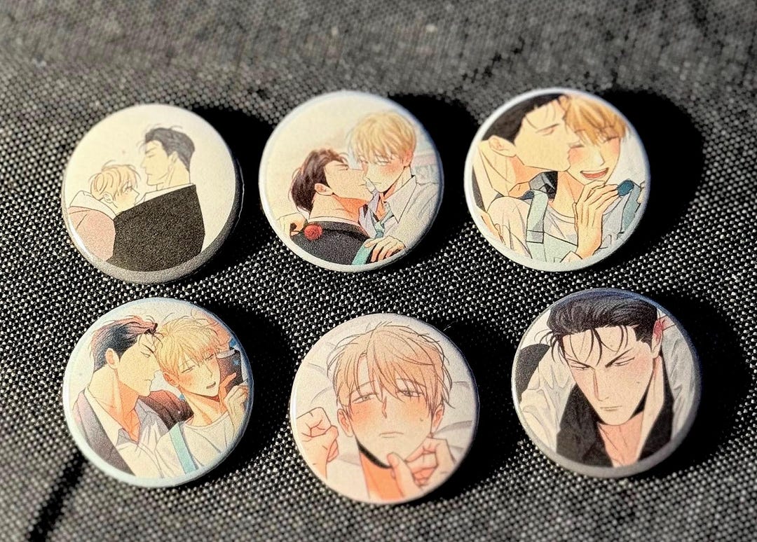 Button Pins Inspired by Dangerous Convenience Store! Homemade! 32mm ...