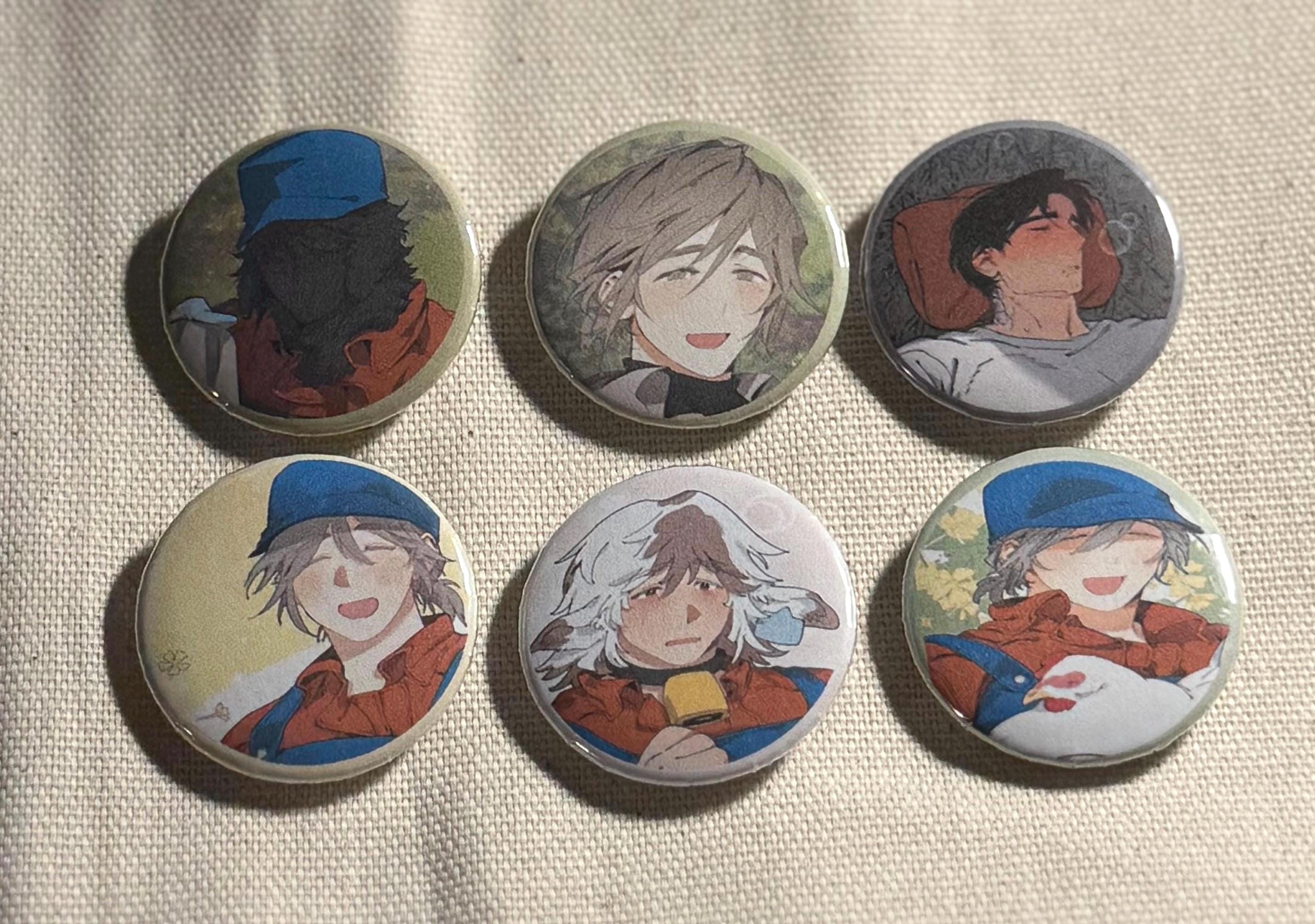 Button Pins Inspired by Mr. A’s Farm! Homemade! 32mm Manga - Etsy