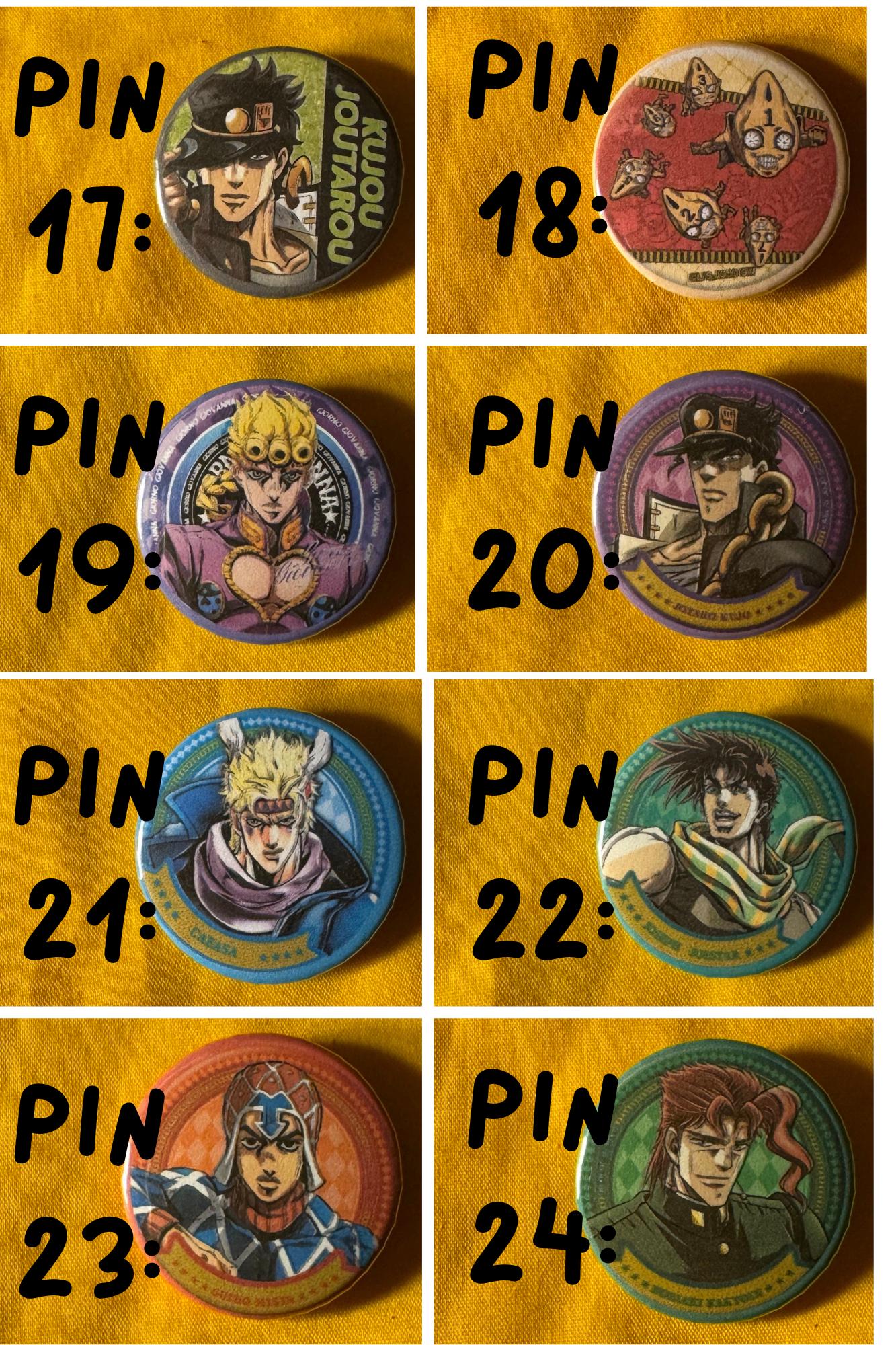 Button Pins Inspired by Jojo's Bizarre Adventure! Homemade! 32mm - Etsy