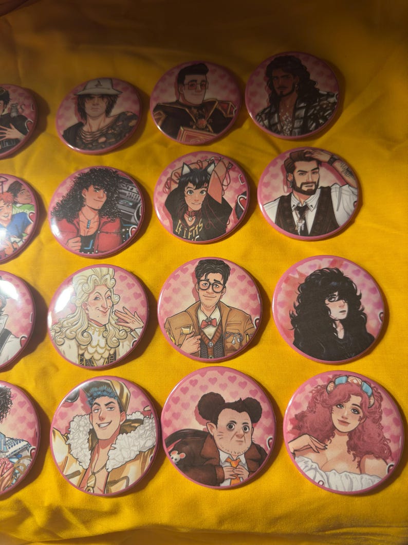 Large! Button Pins Inspired by Date Everything! Homemade! 58mm - Etsy
