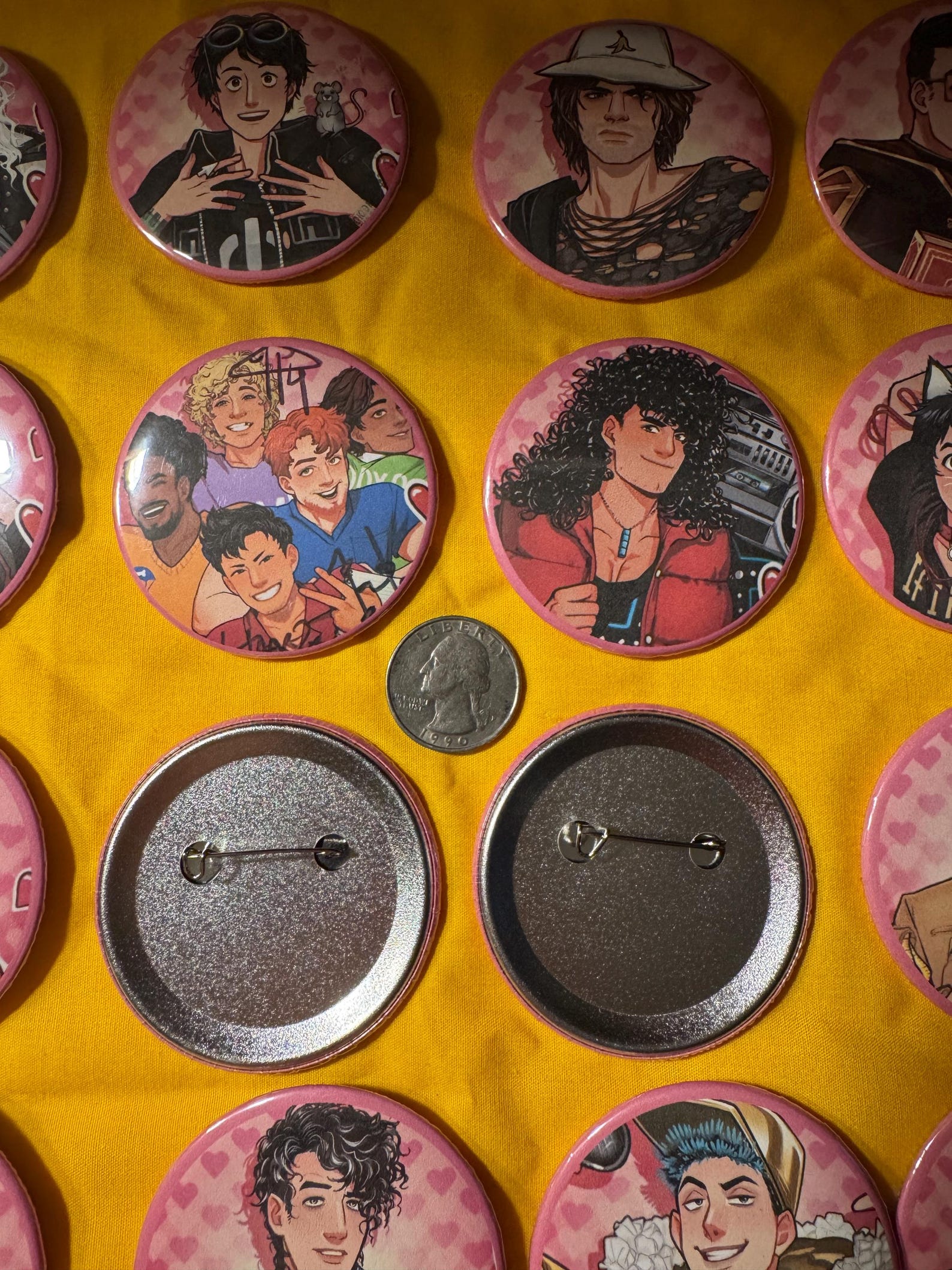 Large! Button Pins Inspired by Date Everything! Homemade! 58mm - Etsy