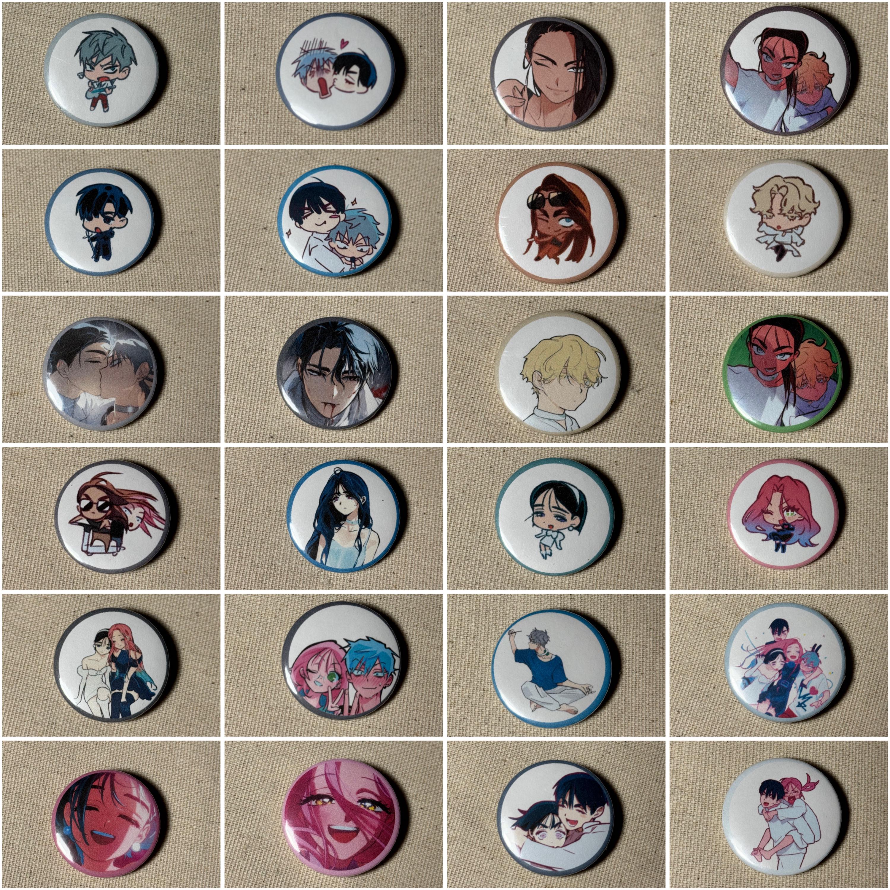 More Button Pins Inspired by Alien Stage! Homemade! 32mm - Etsy