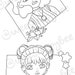 Quirky Girls ~ Printable Colouring Page. Cute Character Sketches ...