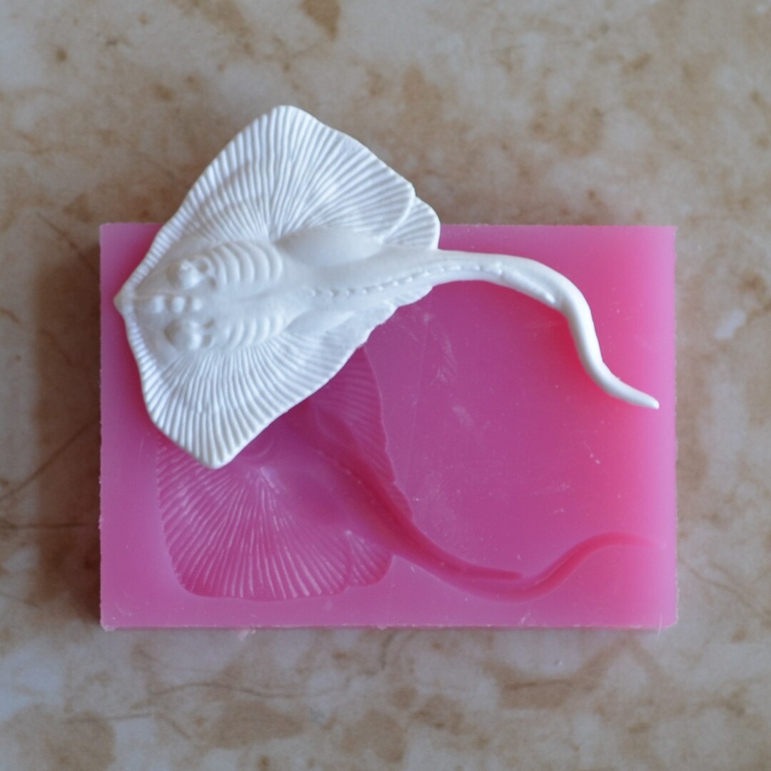 Stingray Silicone Mold, Resin, Fish, Clay, Epoxy, Food Grade, Ocean ...