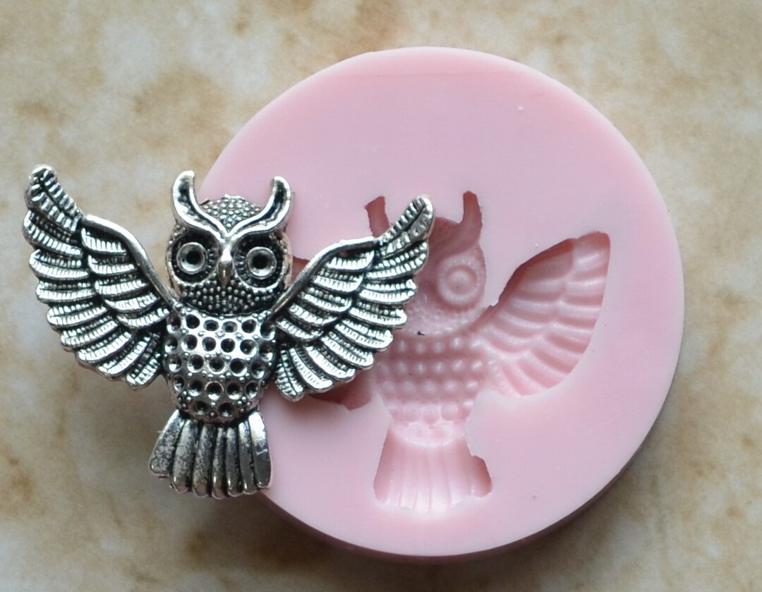Owl Mold Silicone Mold, Birds, Resin Birds Mold, Clay, Epoxy Birds ...