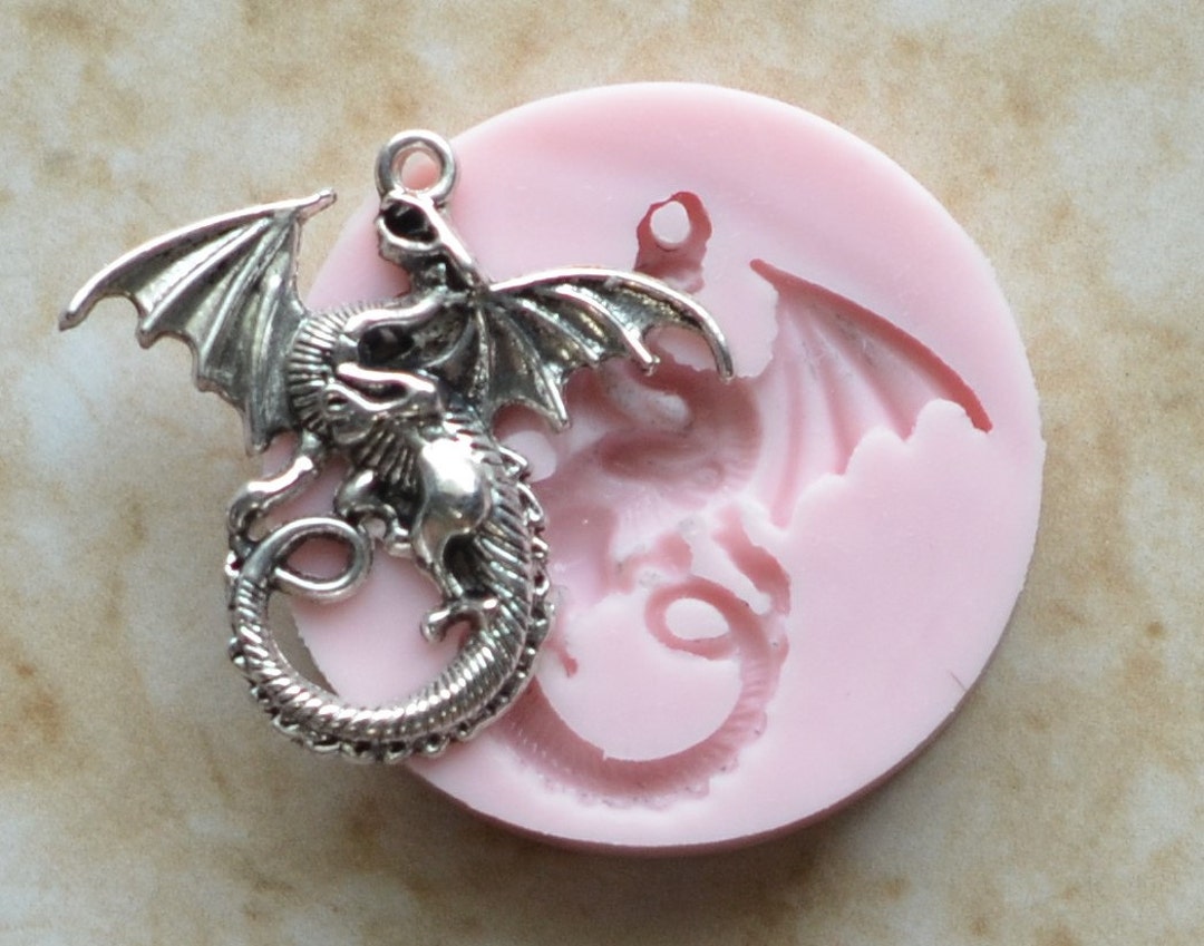 Dragon Silicone Mold, Dragon, Resin, Clay, Epoxy, Food Grade, Dragons ...