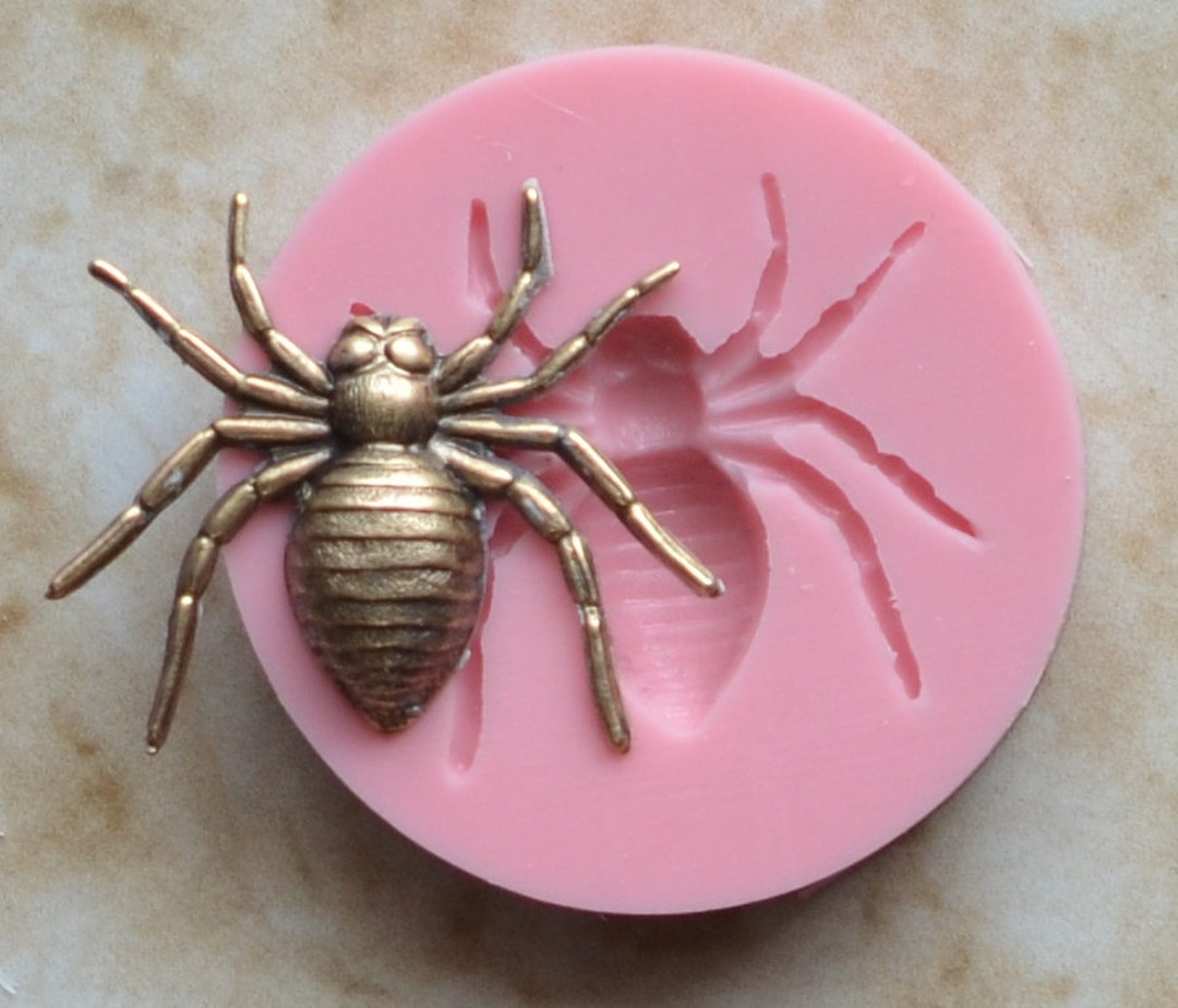 Spider Silicone Mold, Molds, Arthropods, Resin Spider Mold, Clay Spider ...