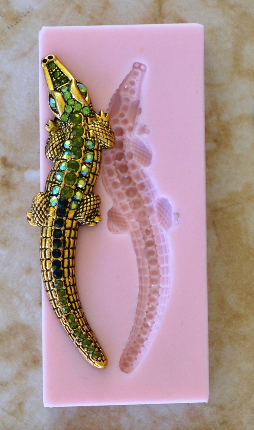 Alligator Silicone Mold Resin Mold, Clay Mold, Epoxy Molds, Food Grade ...