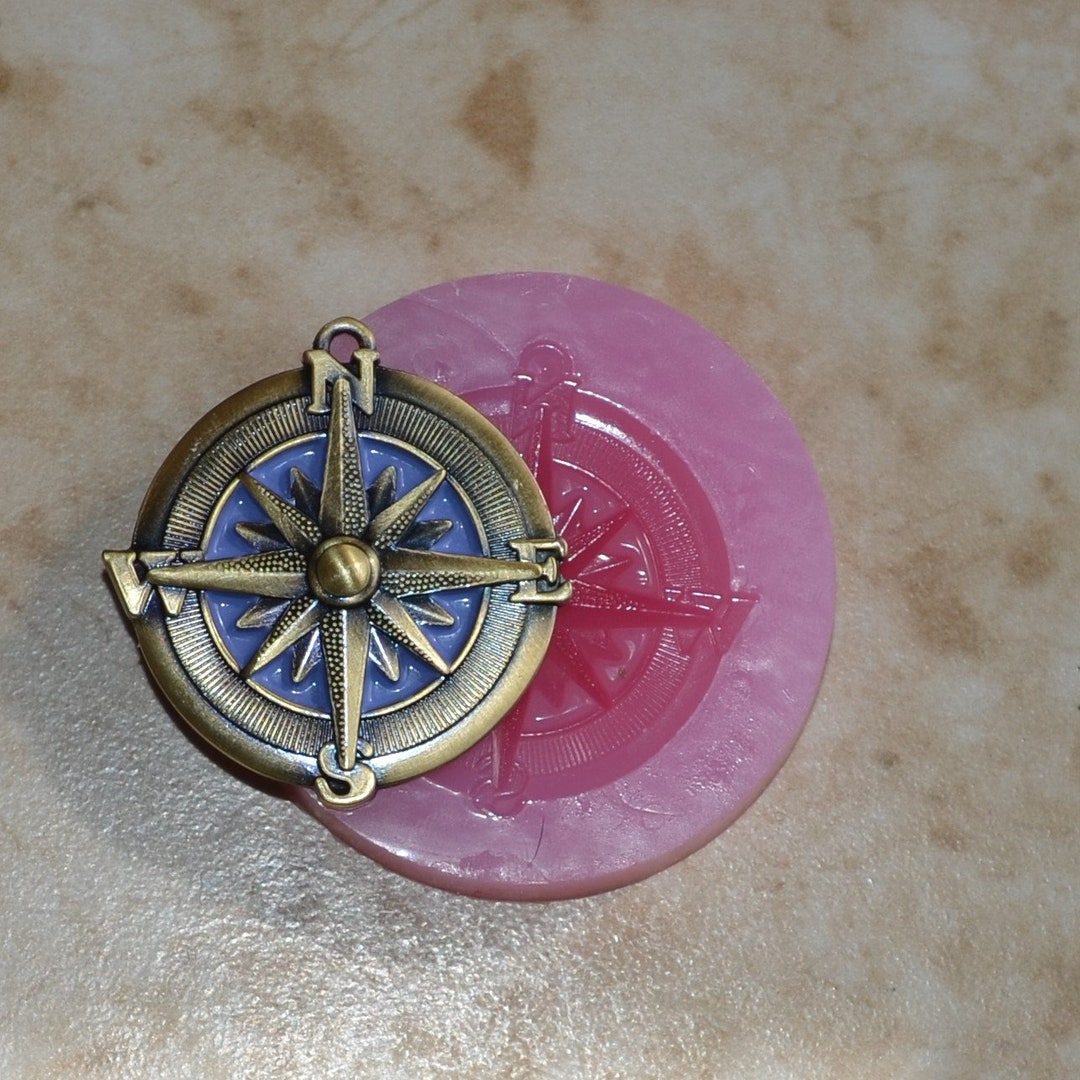 Compass Pendant Silicone Mold Crafts Jewelry Scrapbooking - Etsy