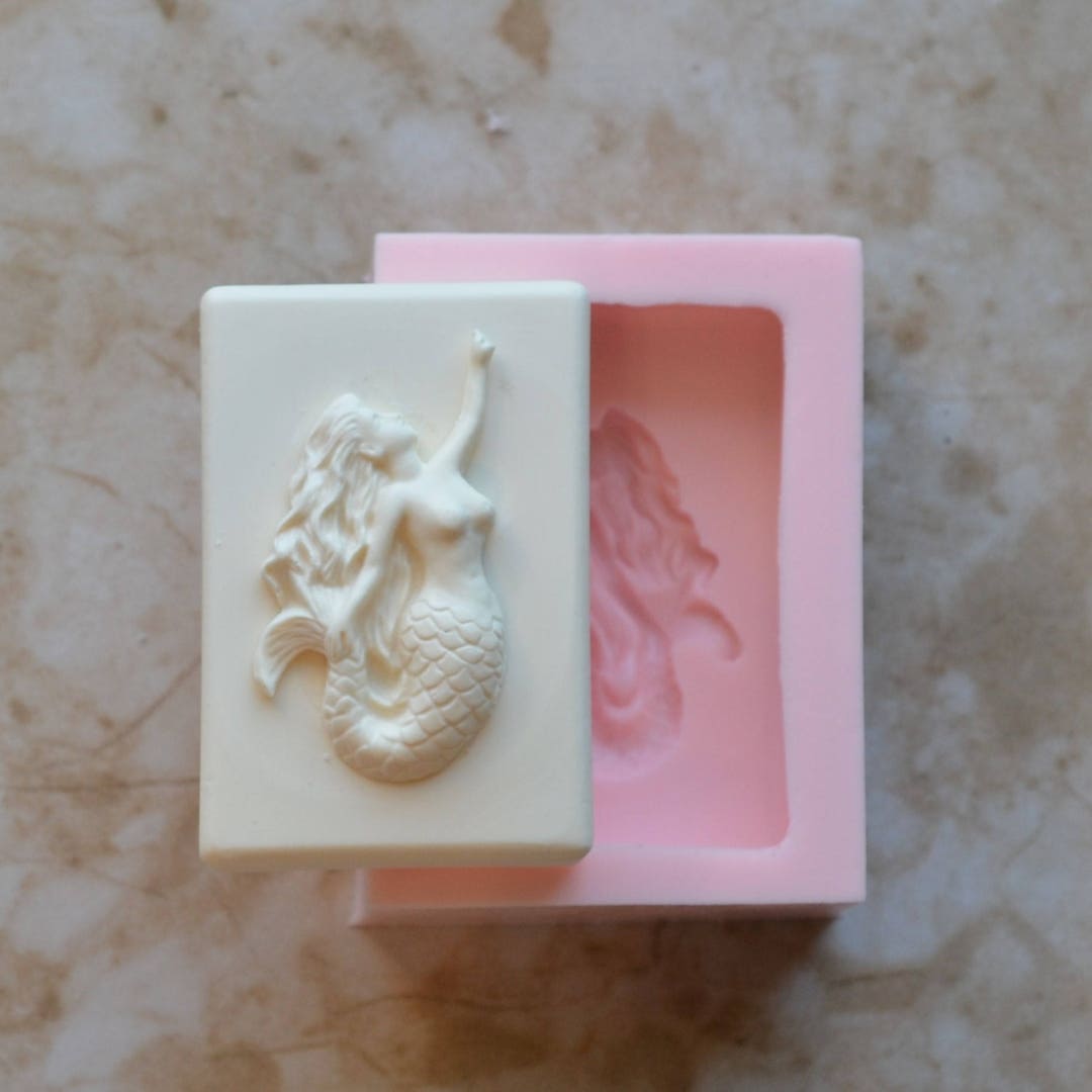Mermaid Soap Mold Silicone, Mermaid, Mermaids, Aquatic Creature ...