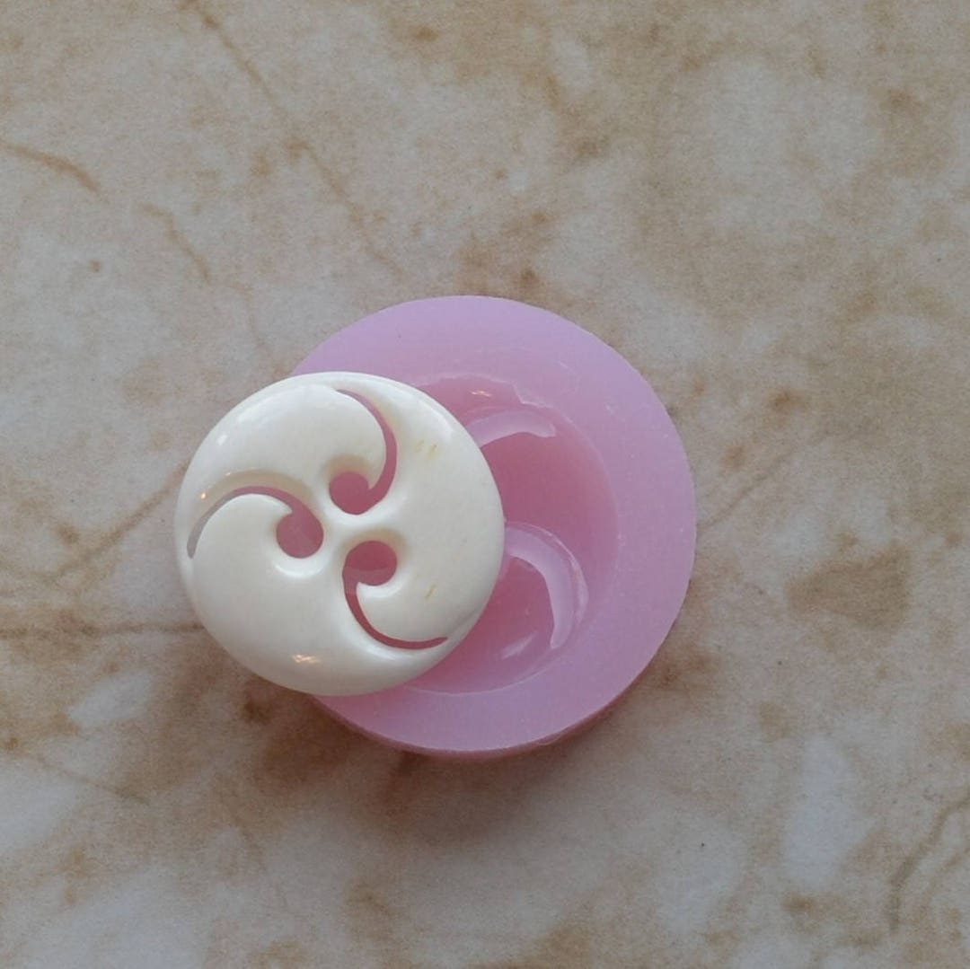Maori Design Flexible Silicone Mold, Buttons, Jewelry, Pendant ...