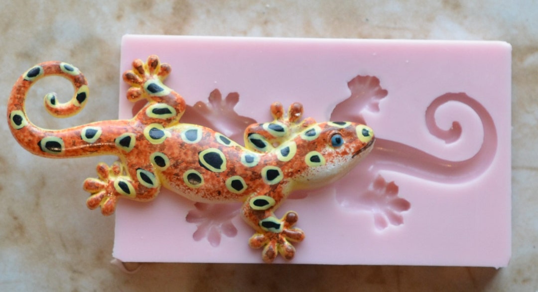 Gecko Lizard Silicone Mold, Animal Silicone Mold, Resin, Clay, Epoxy ...