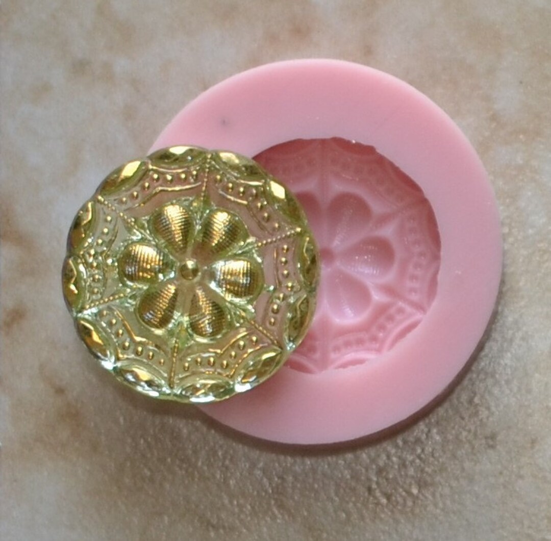 Bavarian Buttons Silicone Mold, Jewelry, Resin, Clay, Pendant, Necklace ...