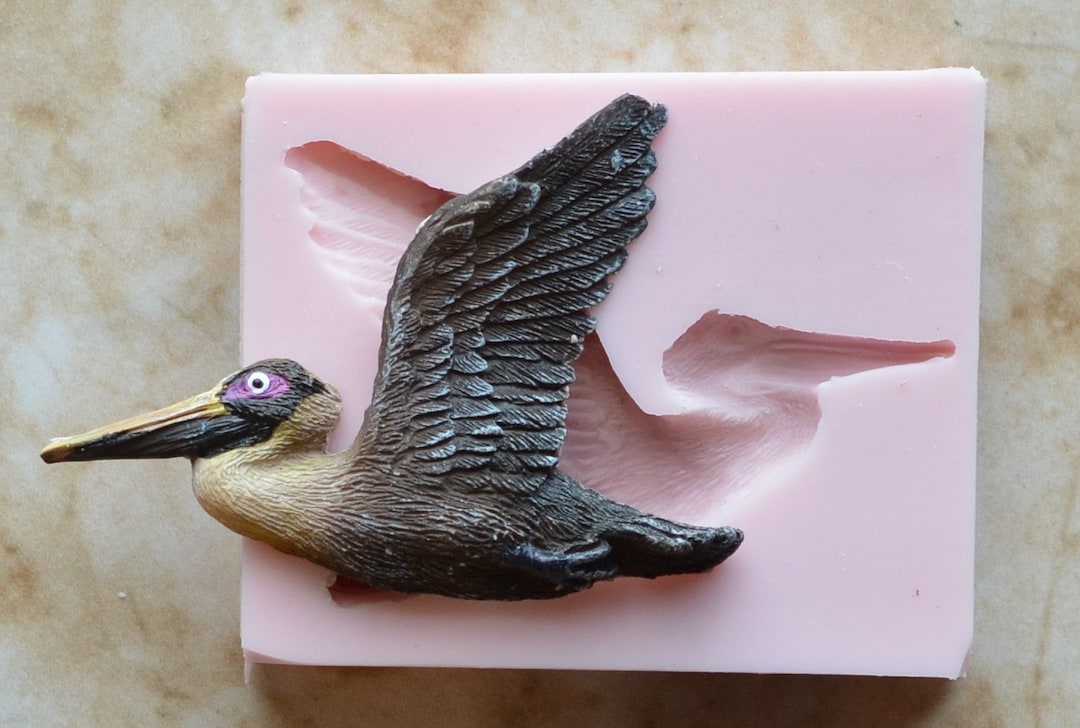 Pelican Silicone Mold, Birds, Resin Birds Mold, Clay, Epoxy Birds Molds ...