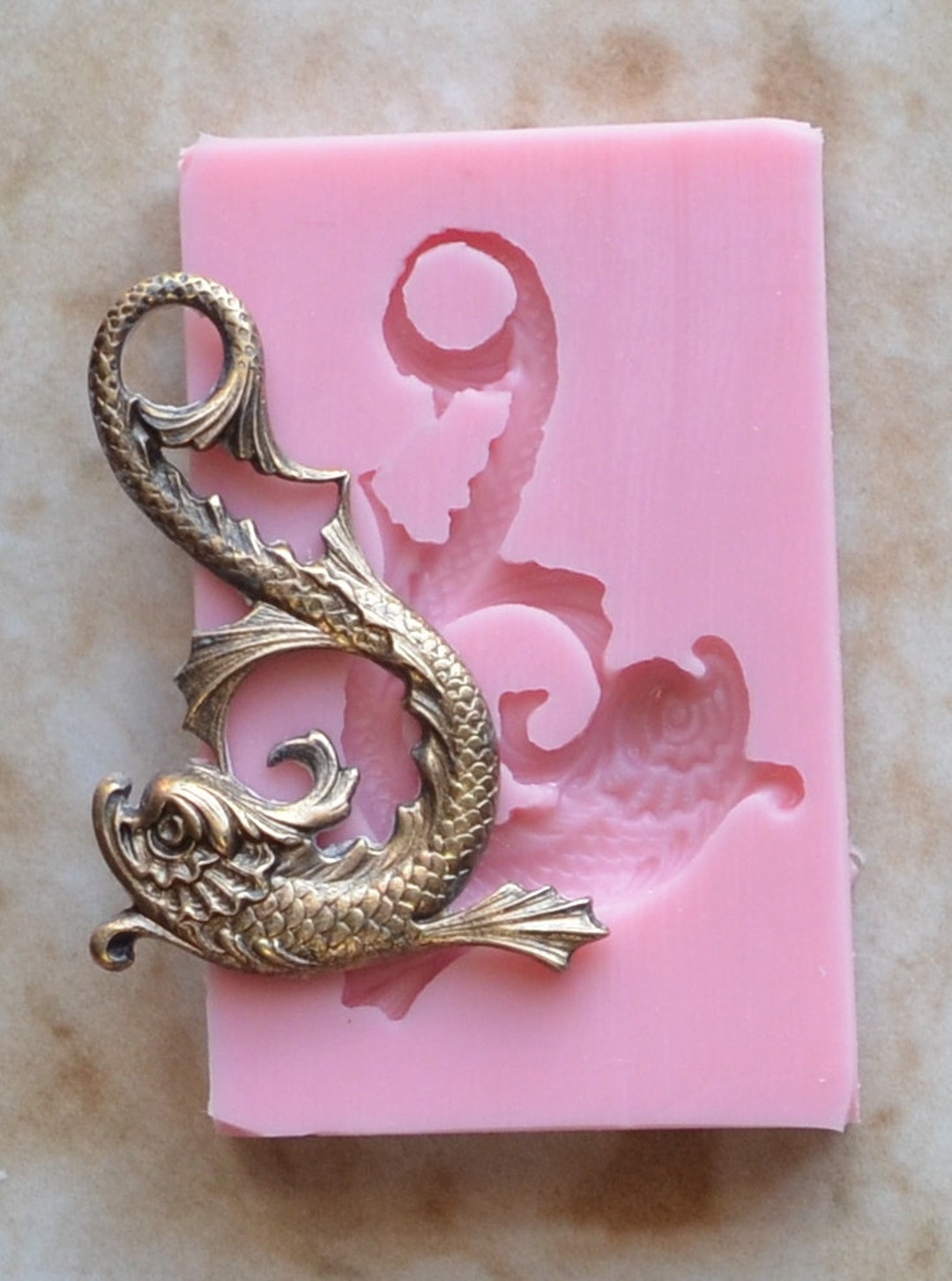 Sea Serpent Silicone Mold, Resin, Fish, Clay, Epoxy, Food Grade, Ocean ...