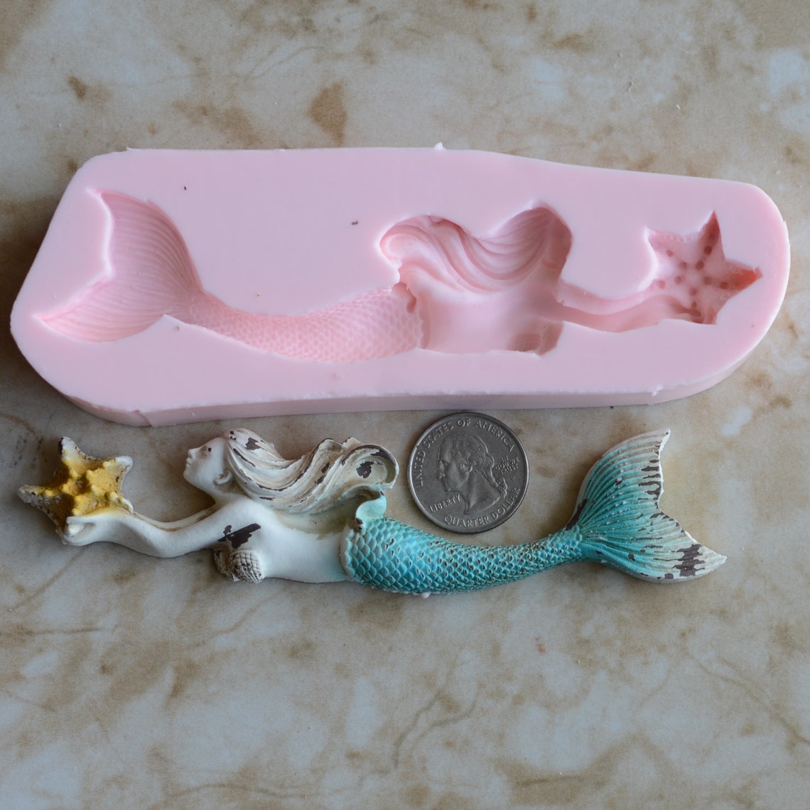 Mermaid Silicone Mold Mermaid Mermaids Aquatic Creature - Etsy