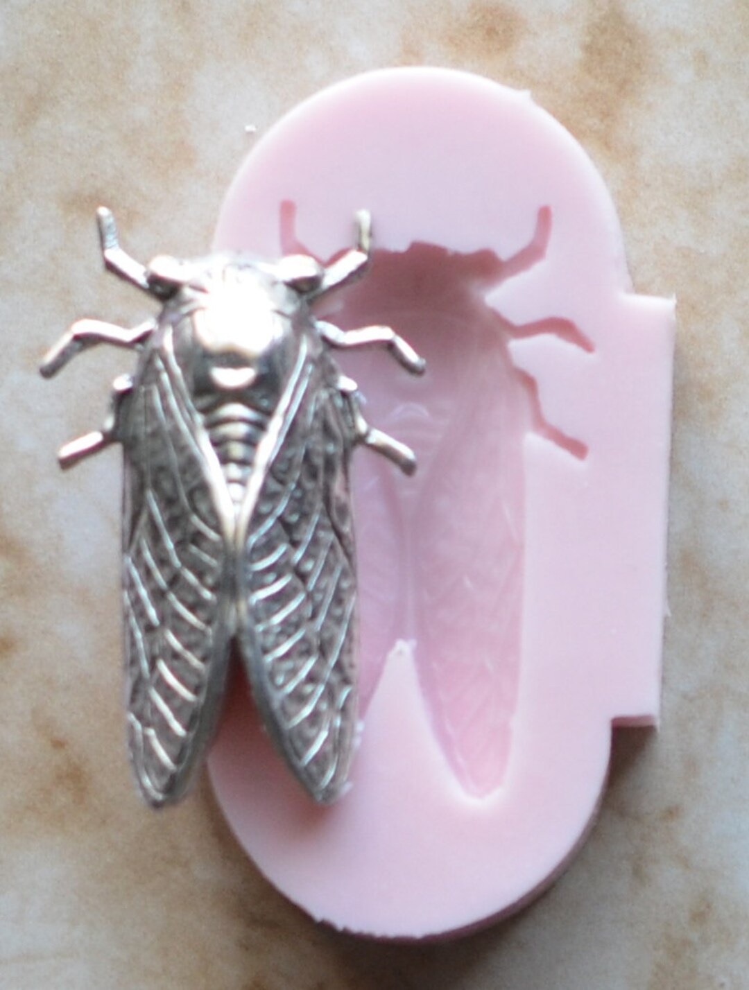 CICADA Silicone Mold, Silicone Mold, Insects, Resin Mold, Clay Mold ...