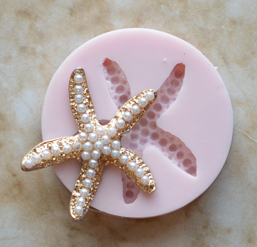 Starfish Silicone Mold, Sea Stars, Resin, Invertebrates, Five Arms ...