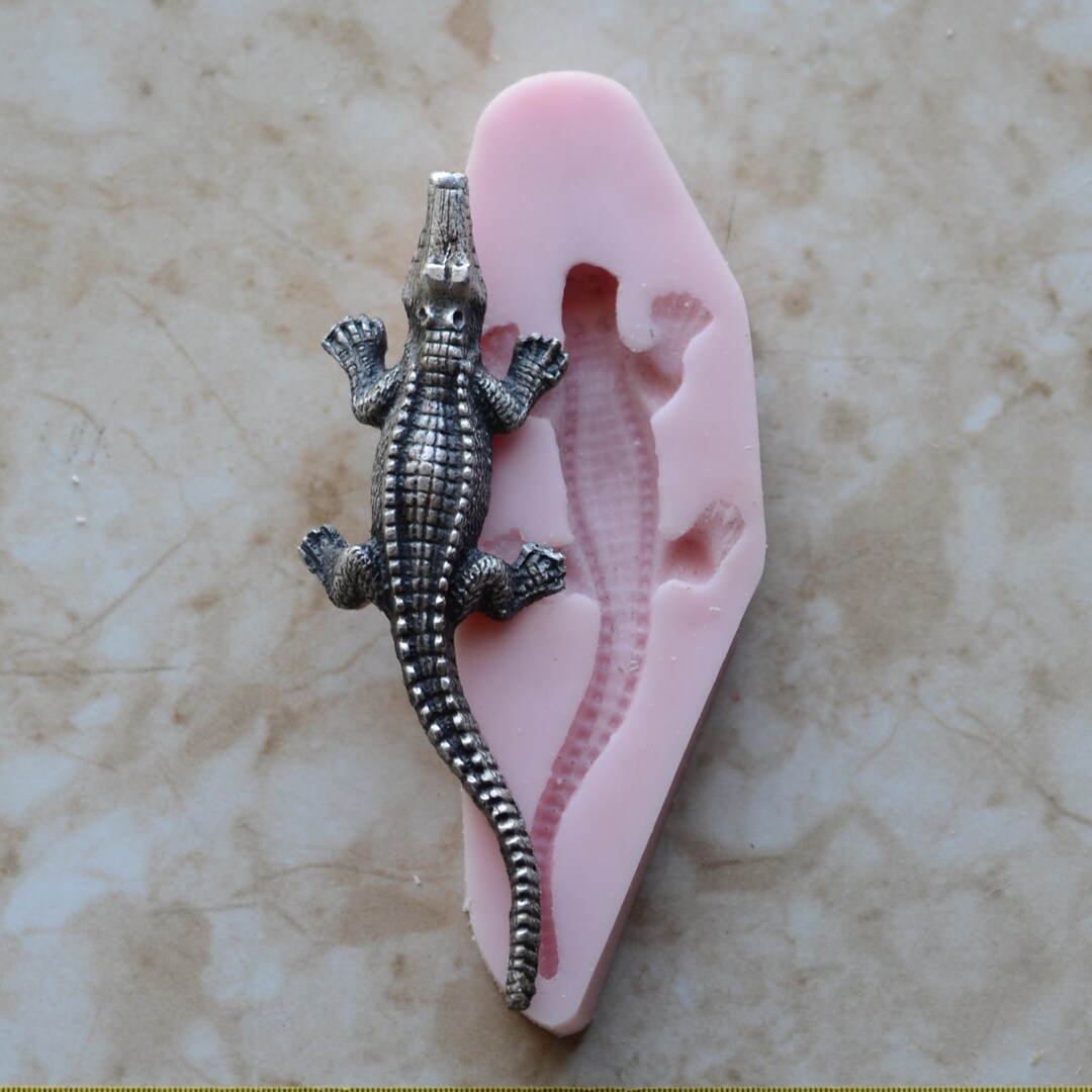 Alligator Silicone Mold Resin Mold, Clay Mold, Epoxy Molds, Food Grade ...