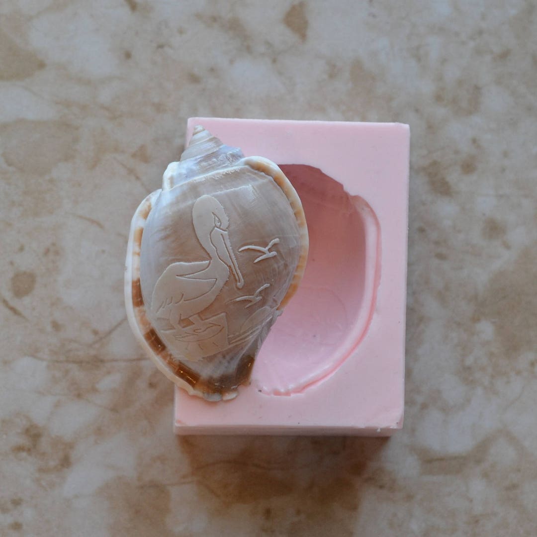 Shell Mold Pelican Silicone Mold, Shell Silicone Mold, Epoxy, Beach ...