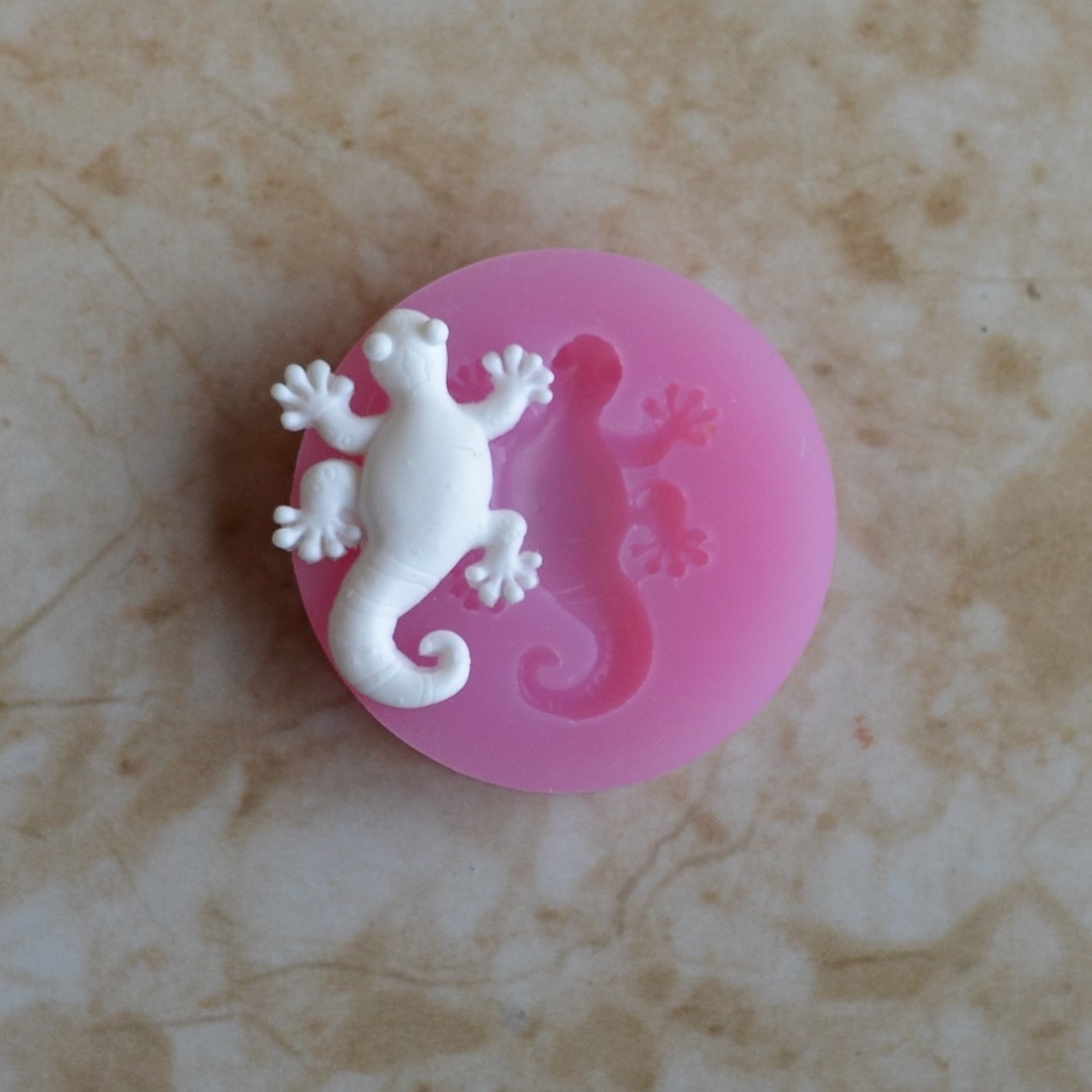 Gecko Lizard Silicone Mold, Silicone, Animal Silicone Mold, Resin, Clay ...