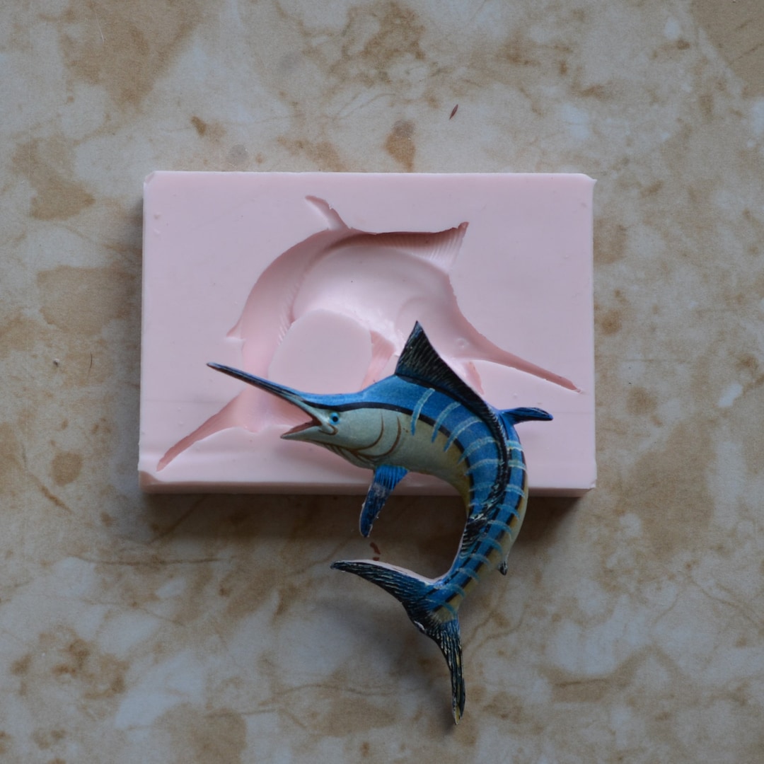 Marlin Silicone Mold, Fish Silicone Mold, Resin, Fish, Clay, Epoxy ...