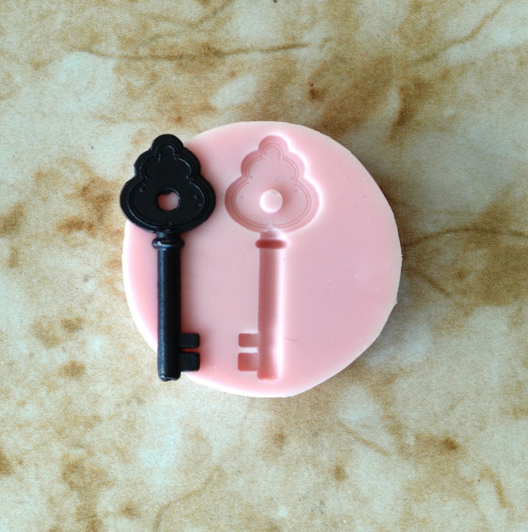 Keys Silicone Mold, Jewelry, Resin, Clay, Pendant, Necklace, Hung on a ...