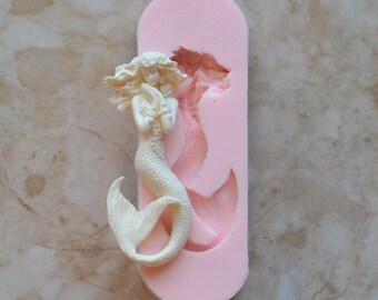 Mermaid Silicone Mold, Mermaid, Mermaids, Aquatic Creature, Shipwrecks ...