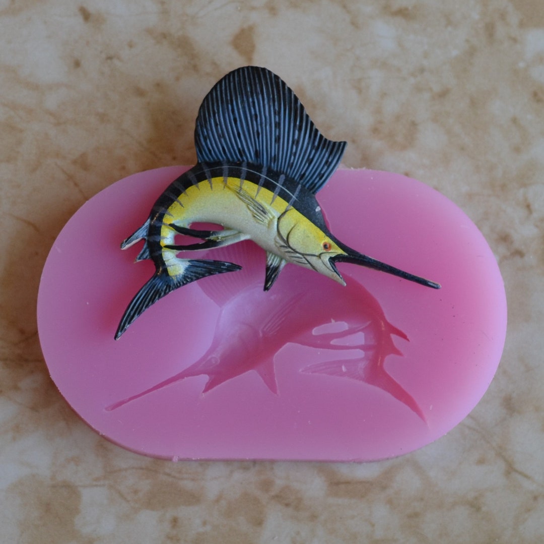 Sailfish Silicone Mold, Resin, Fish, Clay, Epoxy, Food Grade Mold ...