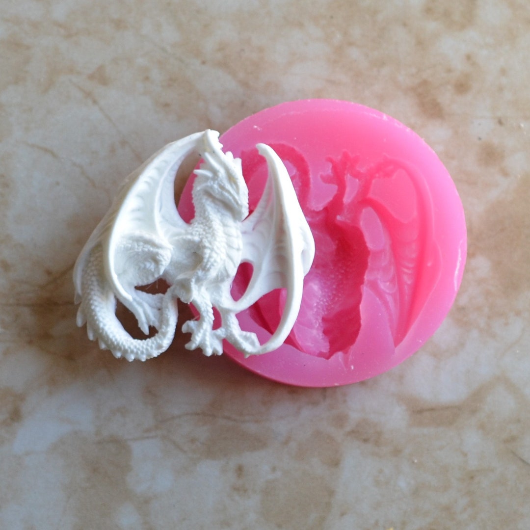 Dragon Silicone Mold, Dragon, Resin, Clay, Epoxy, Food Grade, Dragons ...