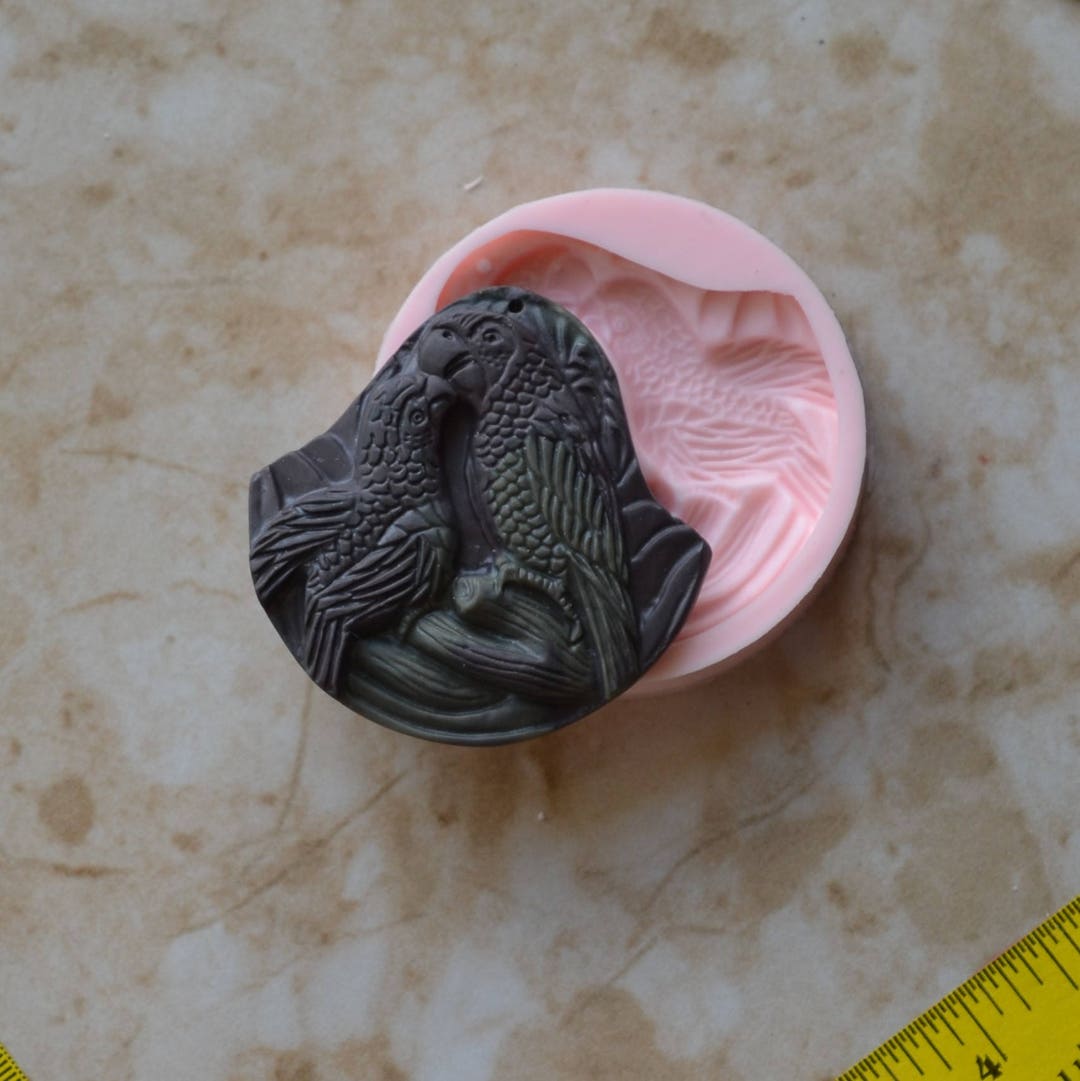 Parrot Silicone Mold, Birds, Resin Birds Mold, Clay, Epoxy Birds Molds ...