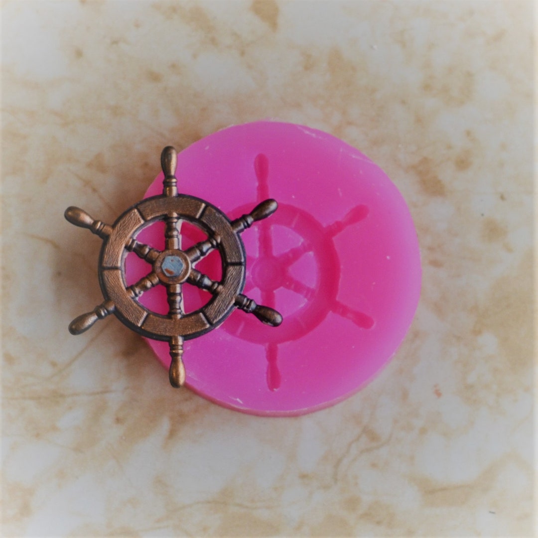 Ship's Wheel Silicone Mold, Nautical, Mold, Boat, Sailing, Clay Mold ...